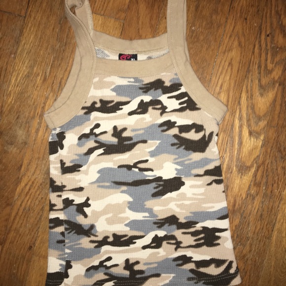 Urban Outfitters | Tops | Vintage Camo Tank Rambo Cut | Poshmark